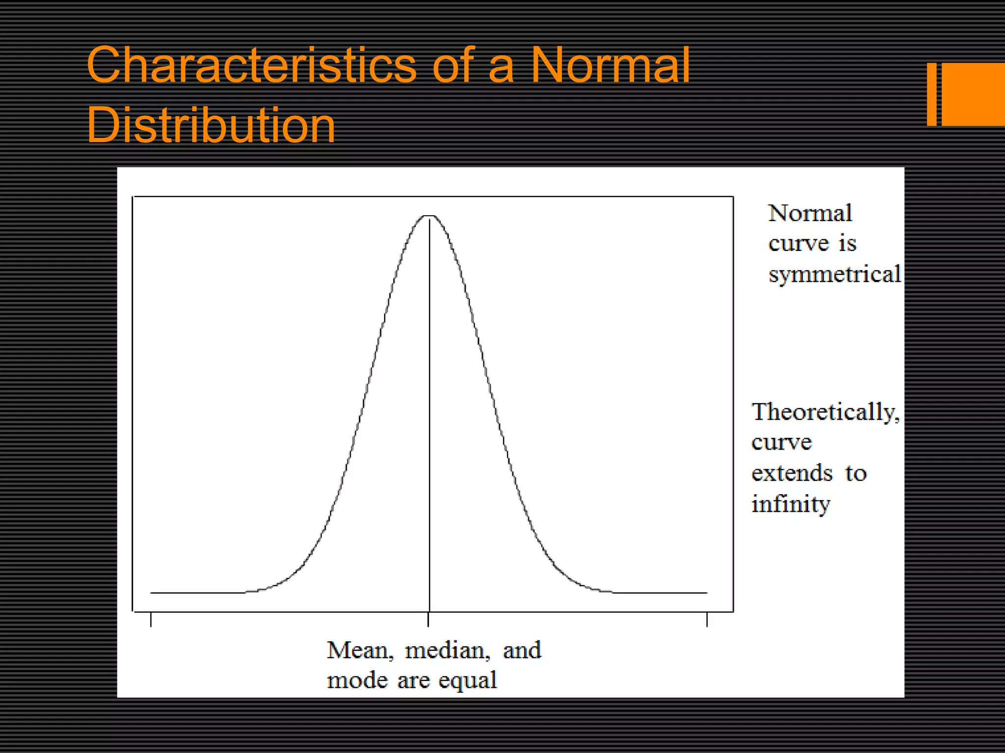 Features of gaussian distribution curve | PPTX