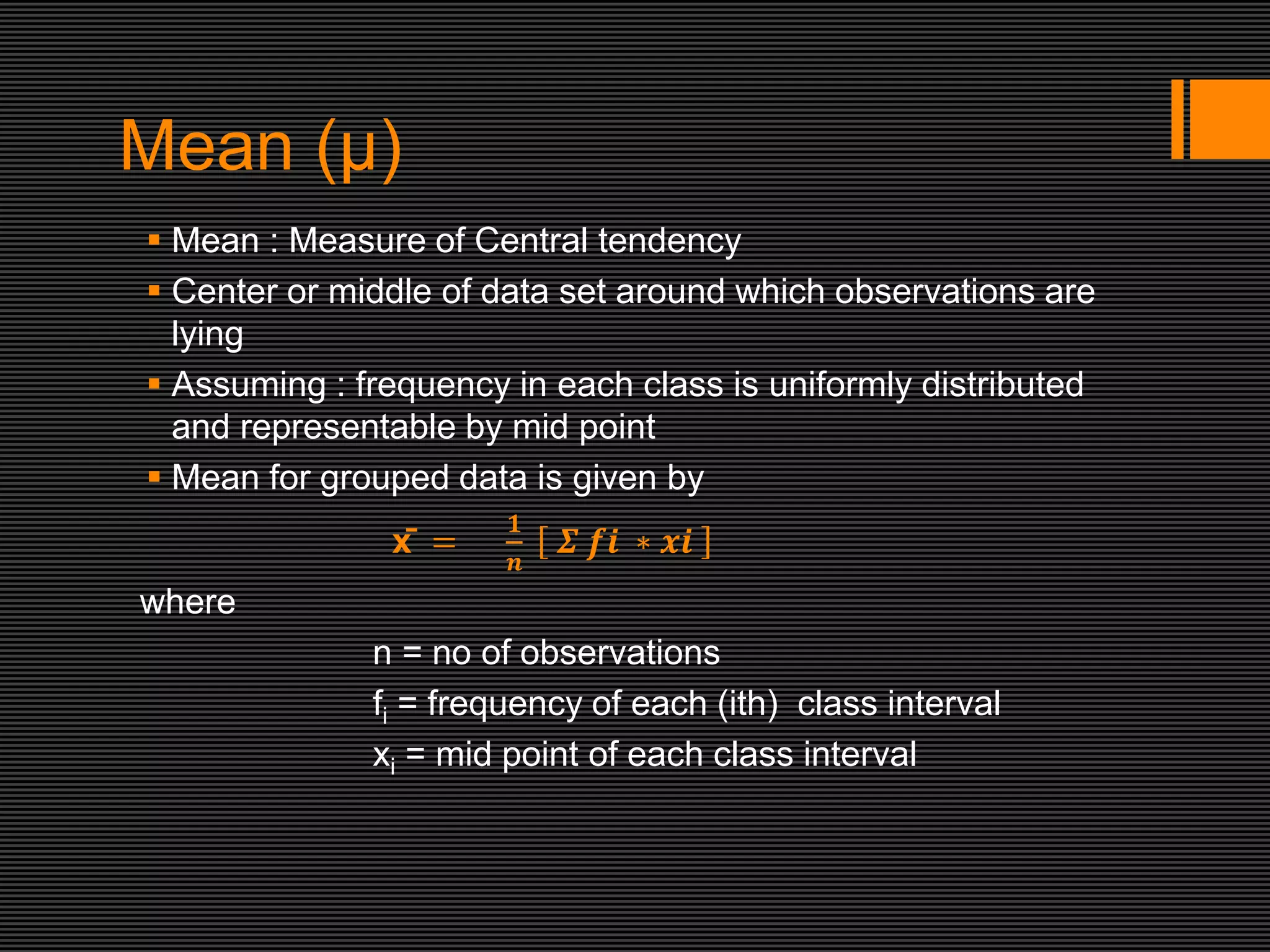 Features of gaussian distribution curve | PPTX