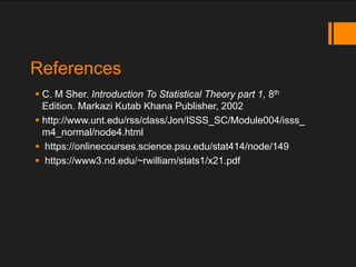 Features of gaussian distribution curve | PPTX