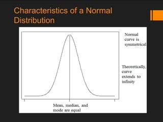 Features of gaussian distribution curve | PPTX