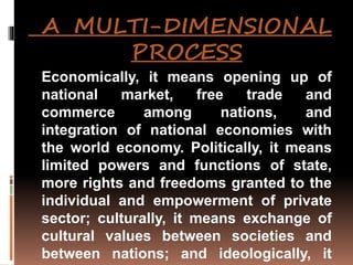 Features of globalisation | PPTX | Business | Business and Finance