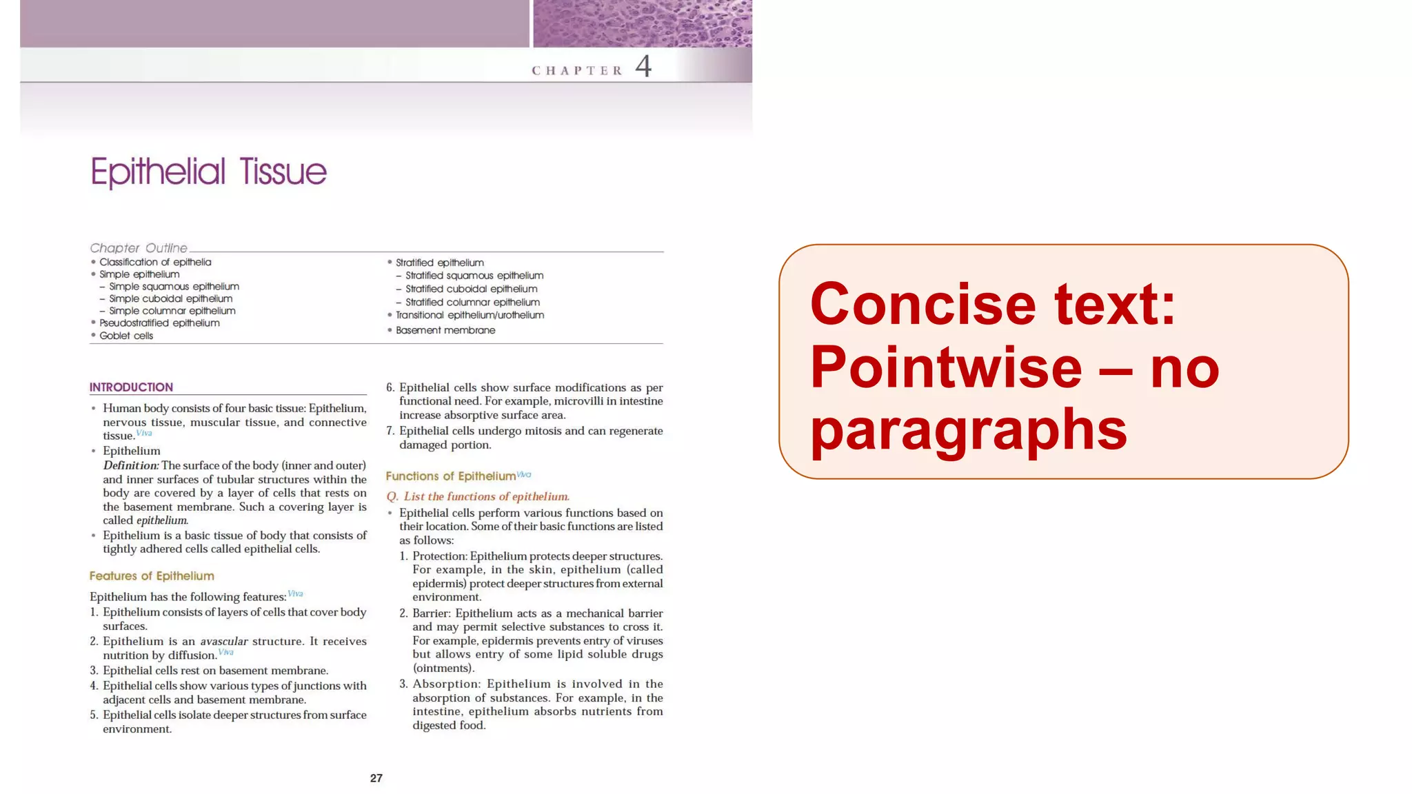 Features of human histology by dr yogesh | PDF