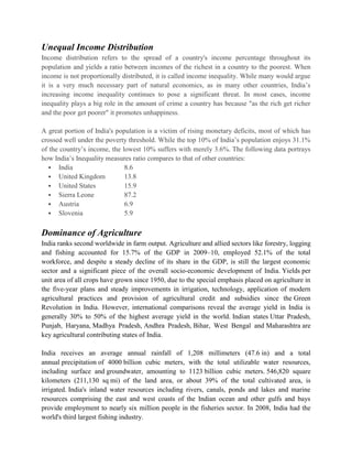 Features of Indian Economy | DOCX