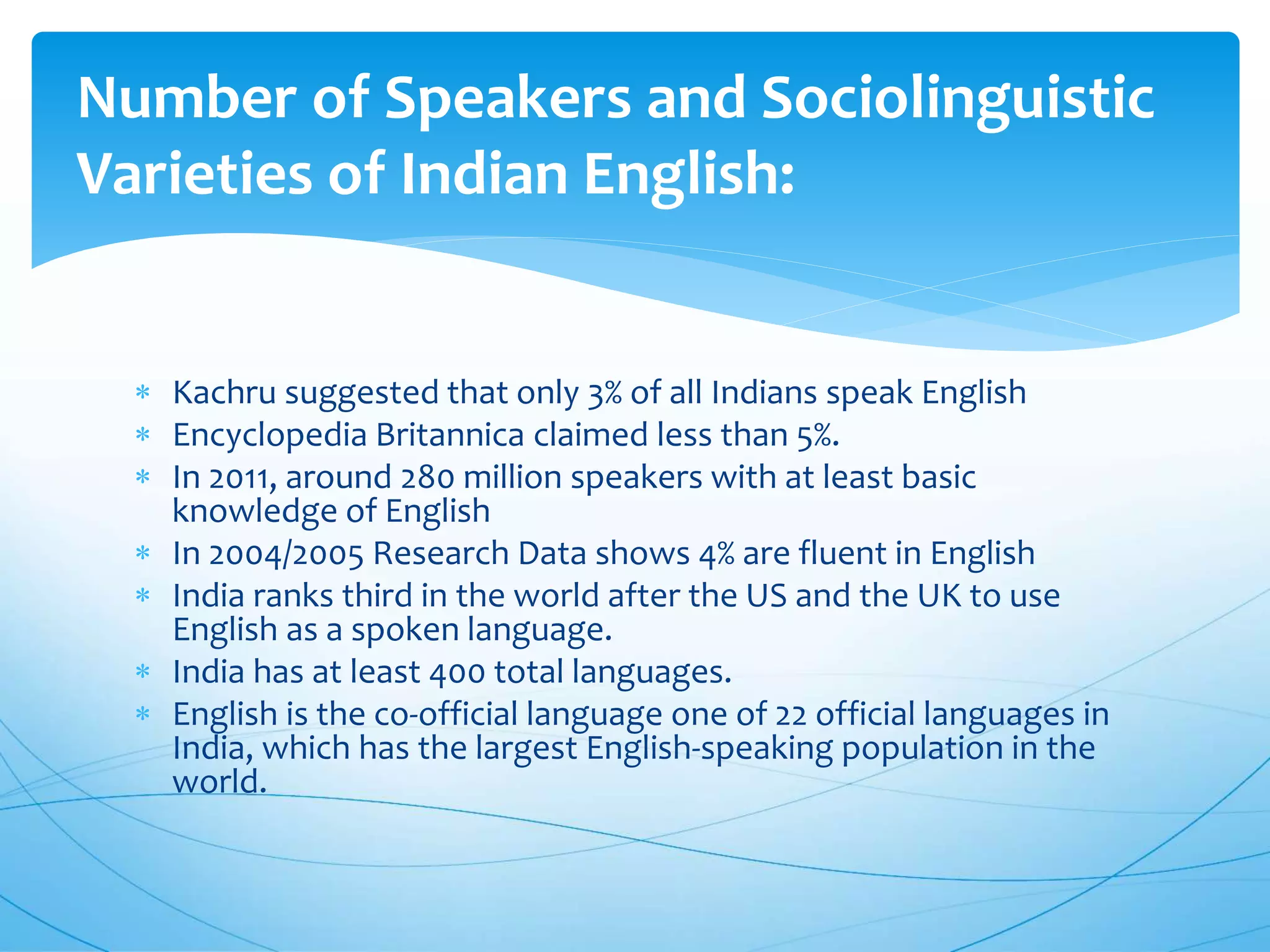Features of indian english | PPTX