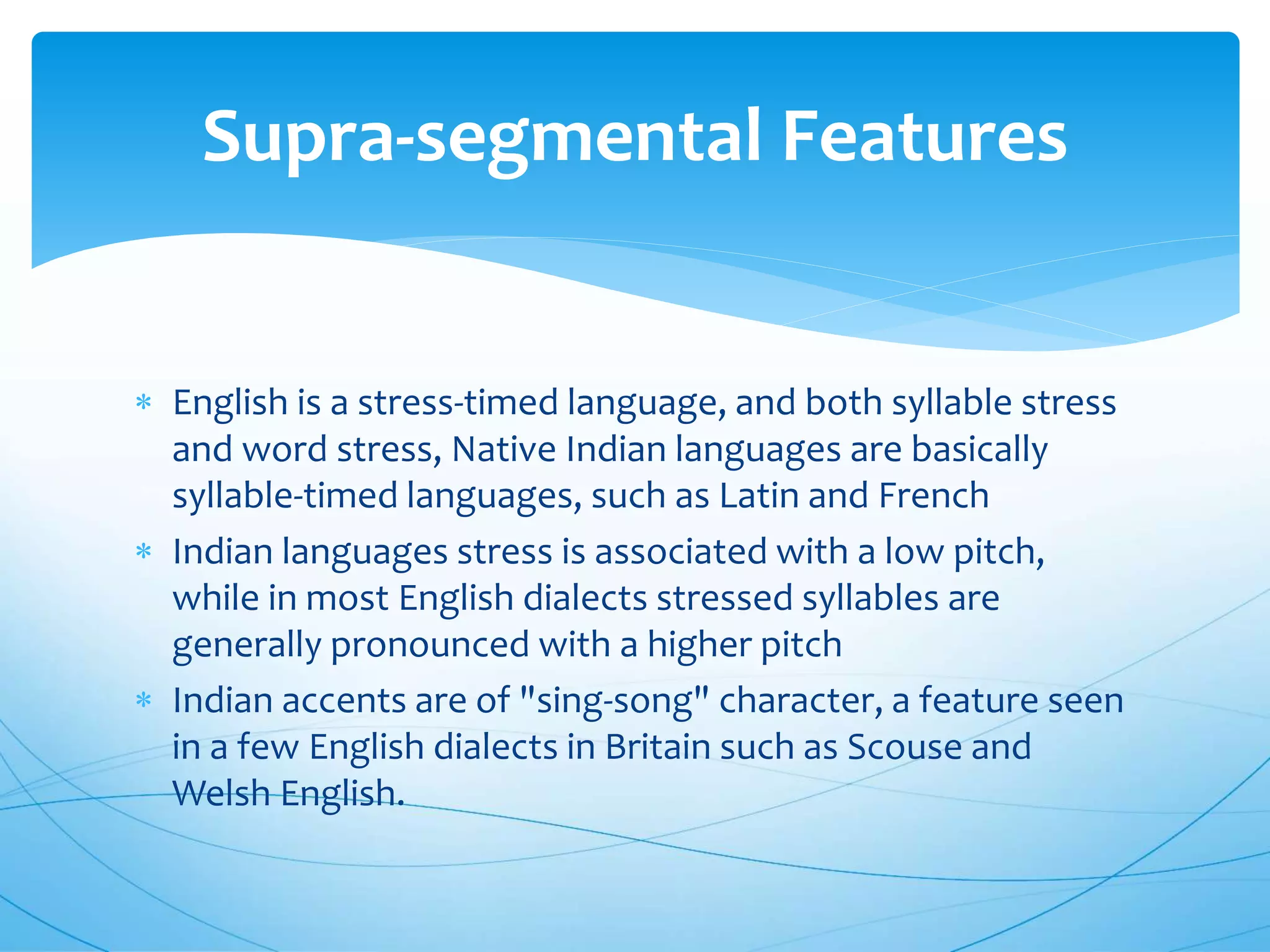 Features of indian english | PPTX