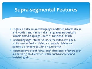 Features of indian english | PPTX
