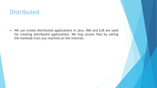 Features of java 02 | PPT