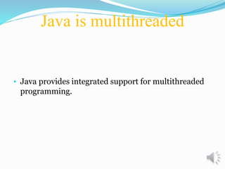 Features of java | PPTX