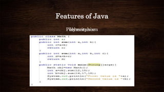 Features of Java | PPT