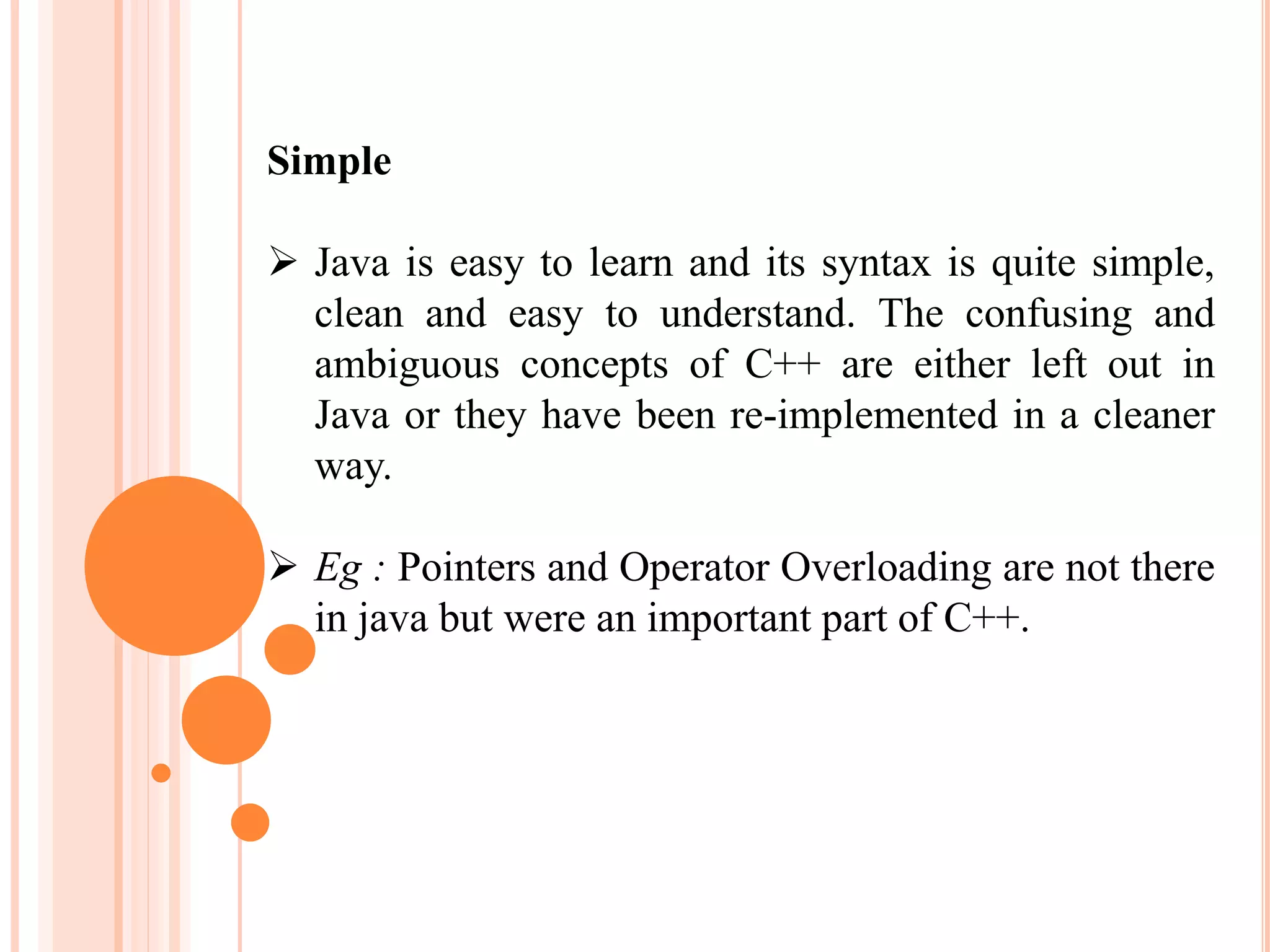 Features of java | PPT