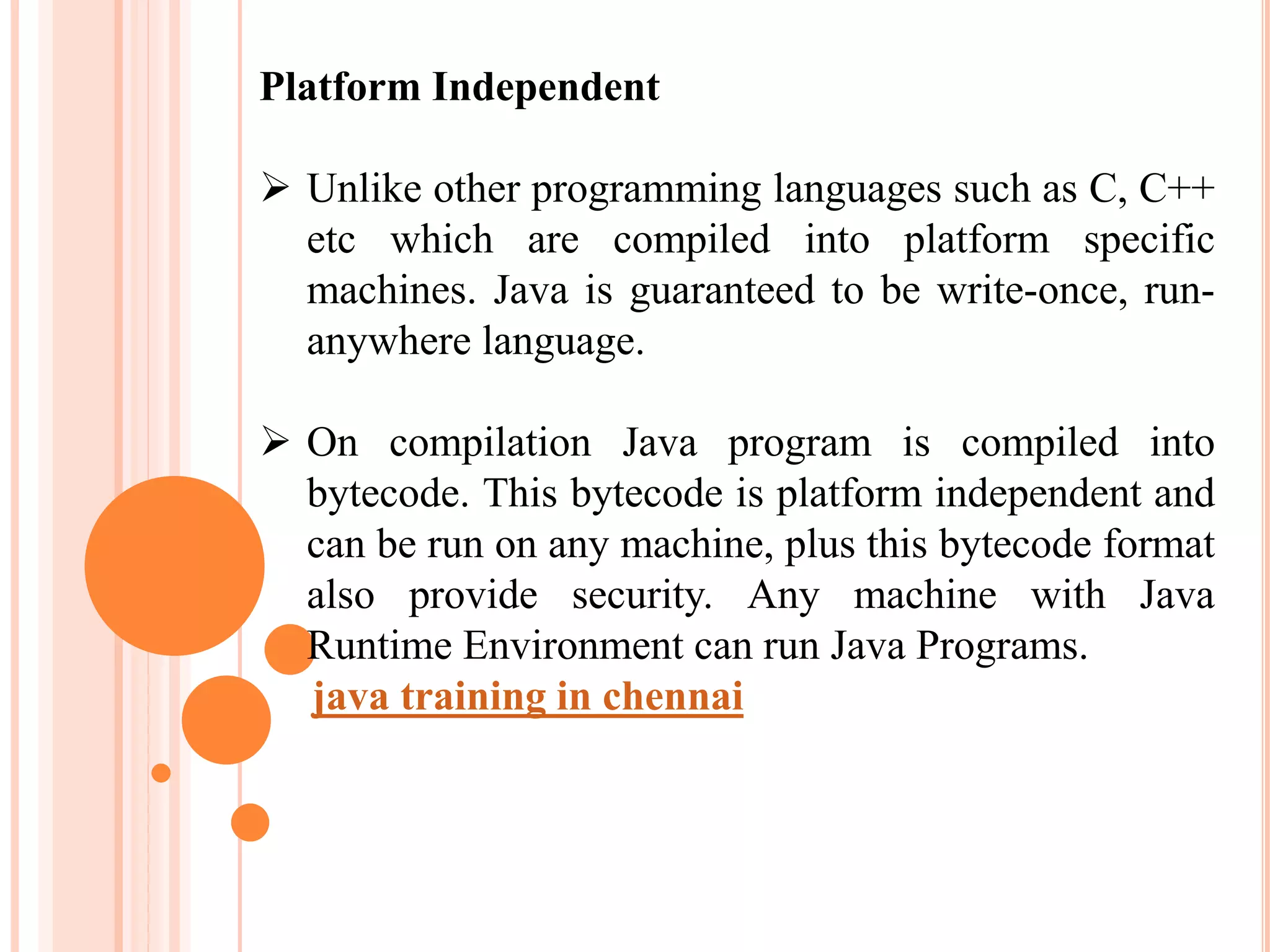 Features of java | PPT