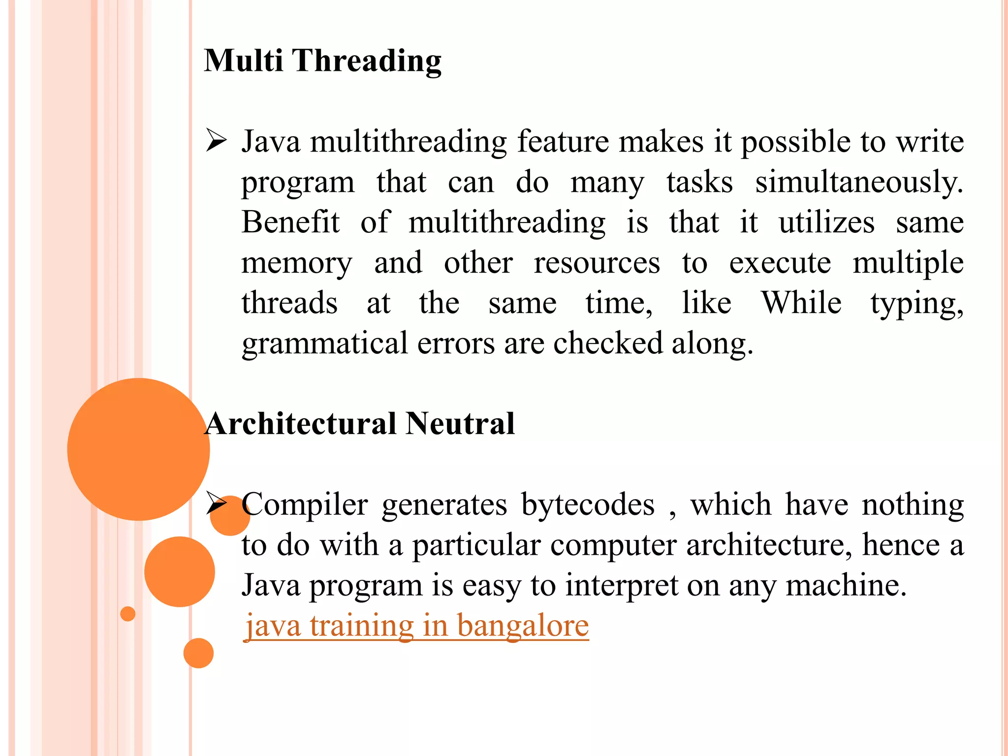 Features of java | PPT
