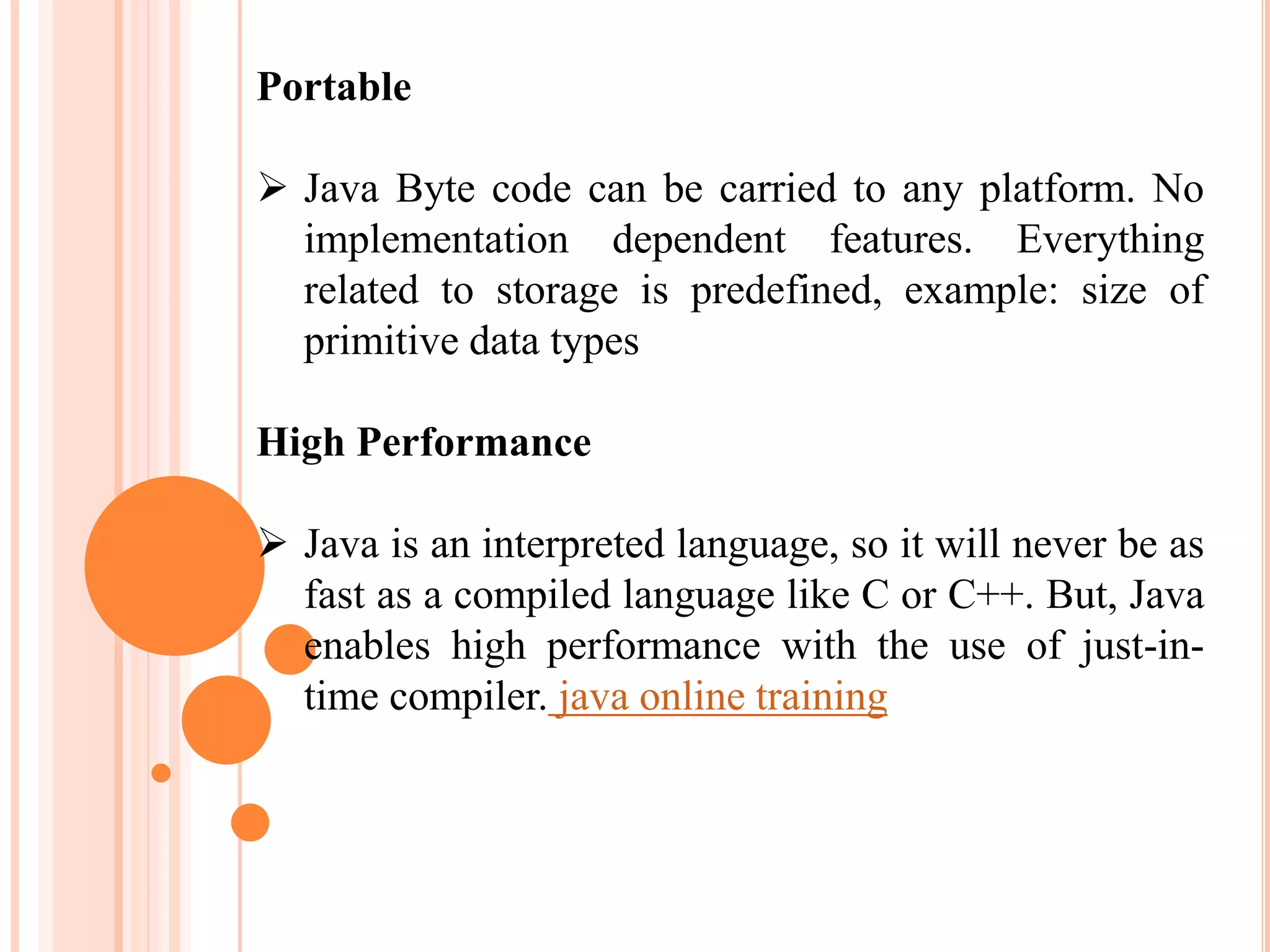 Features of java | PPT