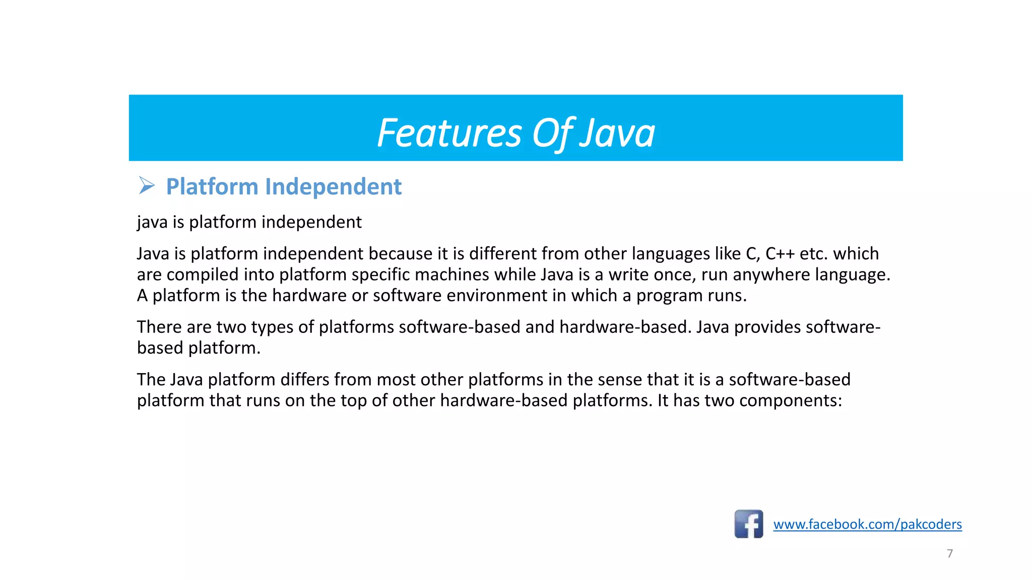 Features of java Part - 3 | PPT