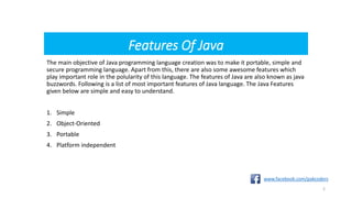 Features of java Part - 3 | PPT