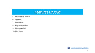 Features of java Part - 3 | PPT
