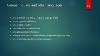 Features of java unit 1 | PPT