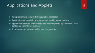 Features of java unit 1 | PPT