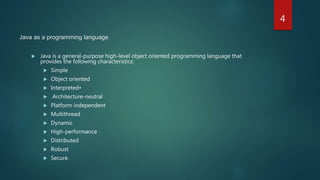 Features of java unit 1 | PPT
