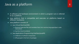 Features of java unit 1 | PPT