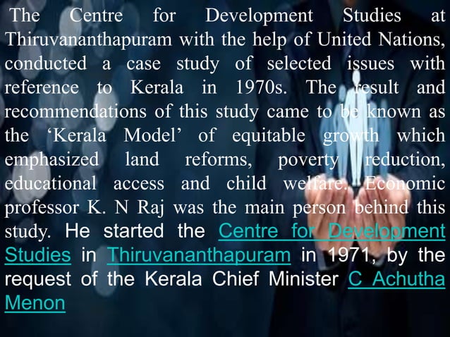 Features of kerala model of development | PPTX