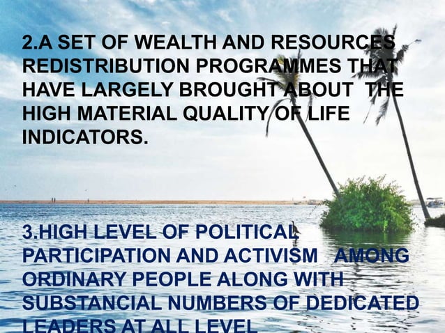 Features of kerala model of development | PPTX