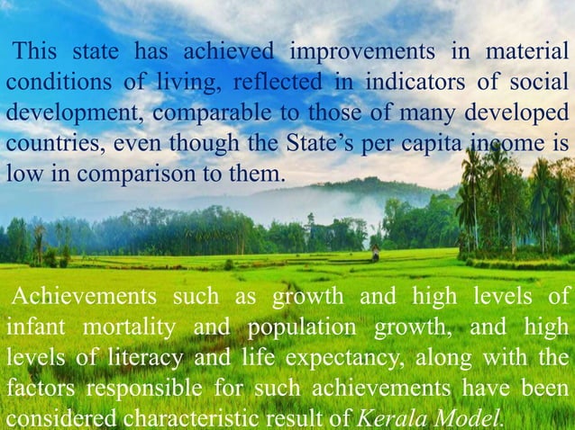 Features of kerala model of development | PPTX