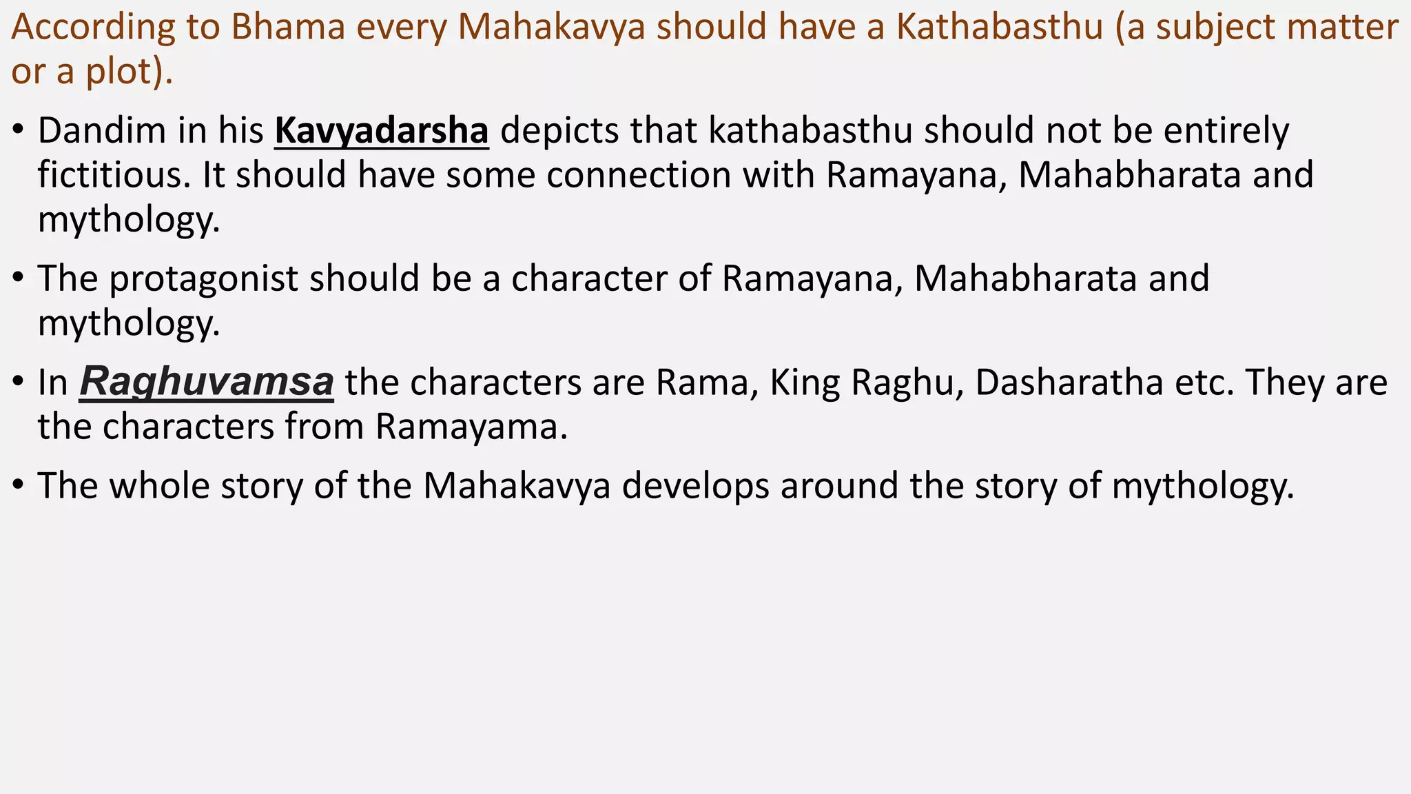 Features of Mahakavya in Kalidasa’s Raghuvamsa.pptx