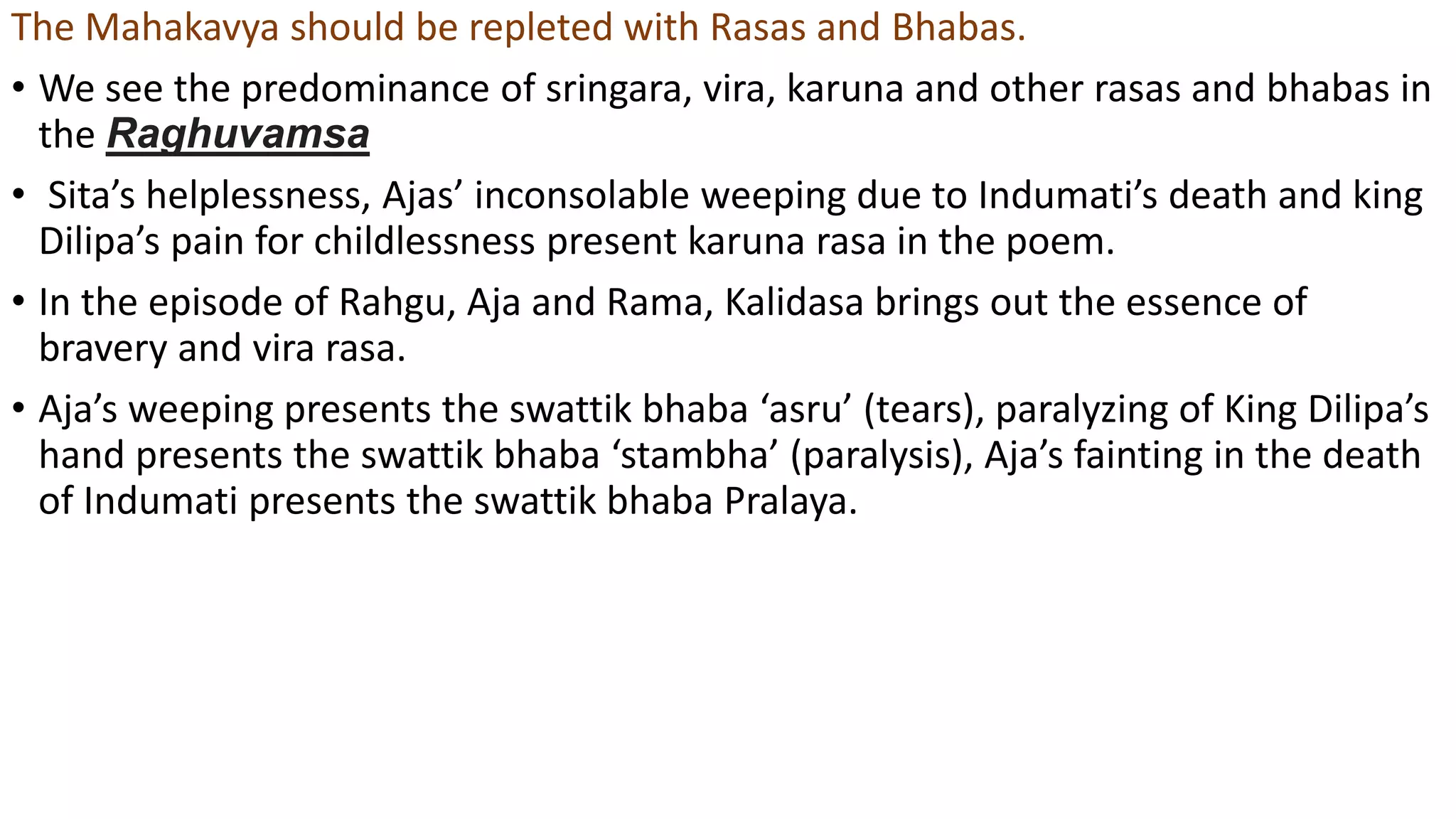 Features of Mahakavya in Kalidasa’s Raghuvamsa.pptx