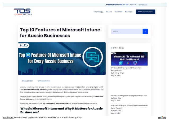 Understanding the Features of Microsoft Intune with TECHOM Systems | PPT