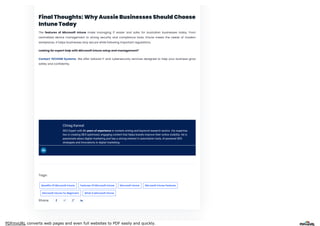 Understanding the Features of Microsoft Intune with TECHOM Systems | PDF