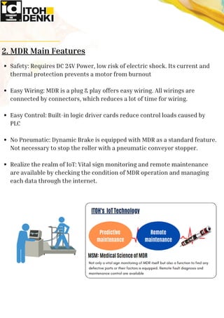 Introducing unique benefits of MDR (Motorized Driven Roller) conveyor | PDF