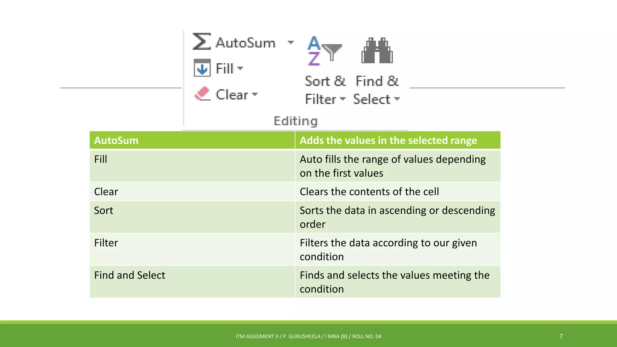 Features of ms excel and ms word | PPTX