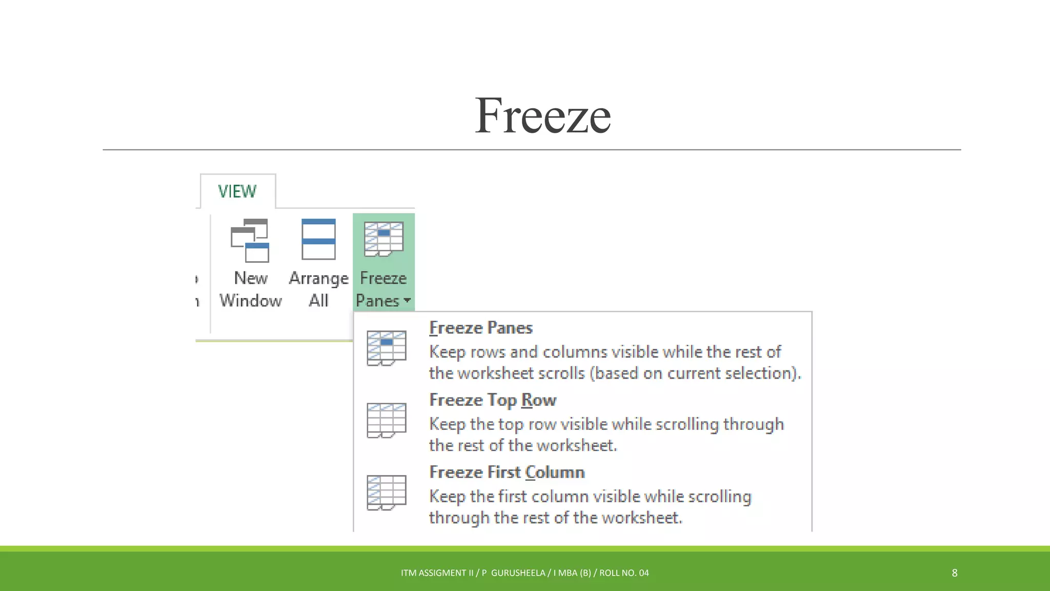 Features of ms excel and ms word | PPTX