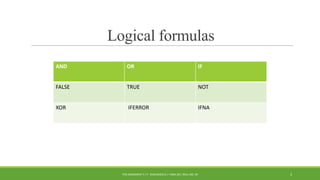 Features of ms excel and ms word | PPTX