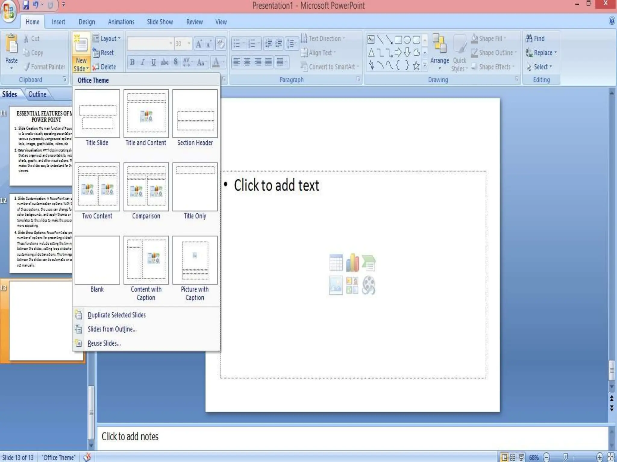 All Features of Microsoft Word Document | PPTX