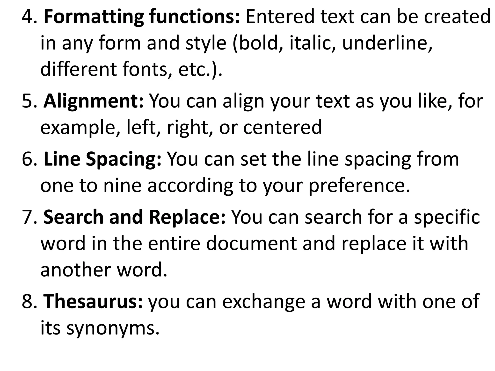 All Features of Microsoft Word Document | PPTX