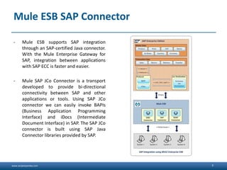 Features of Mule SAP Connector | PPTX | Computing | Technology & Computing