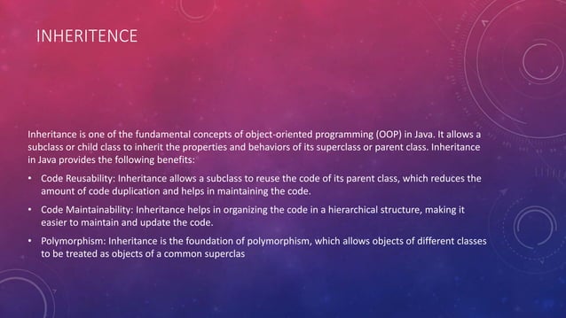 Features Of Object Oriented Programmingpptx Programming Languages Computing