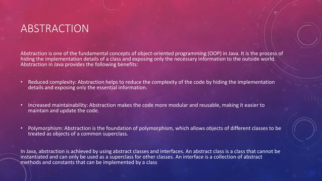 Features of Object Oriented Programming.pptx | Programming Languages ...