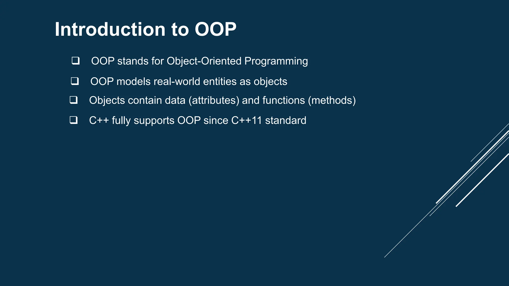Features Of OOPS and characteristics.pptx | Programming Languages | Computing