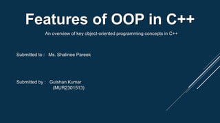 Features Of OOPS and characteristics.pptx