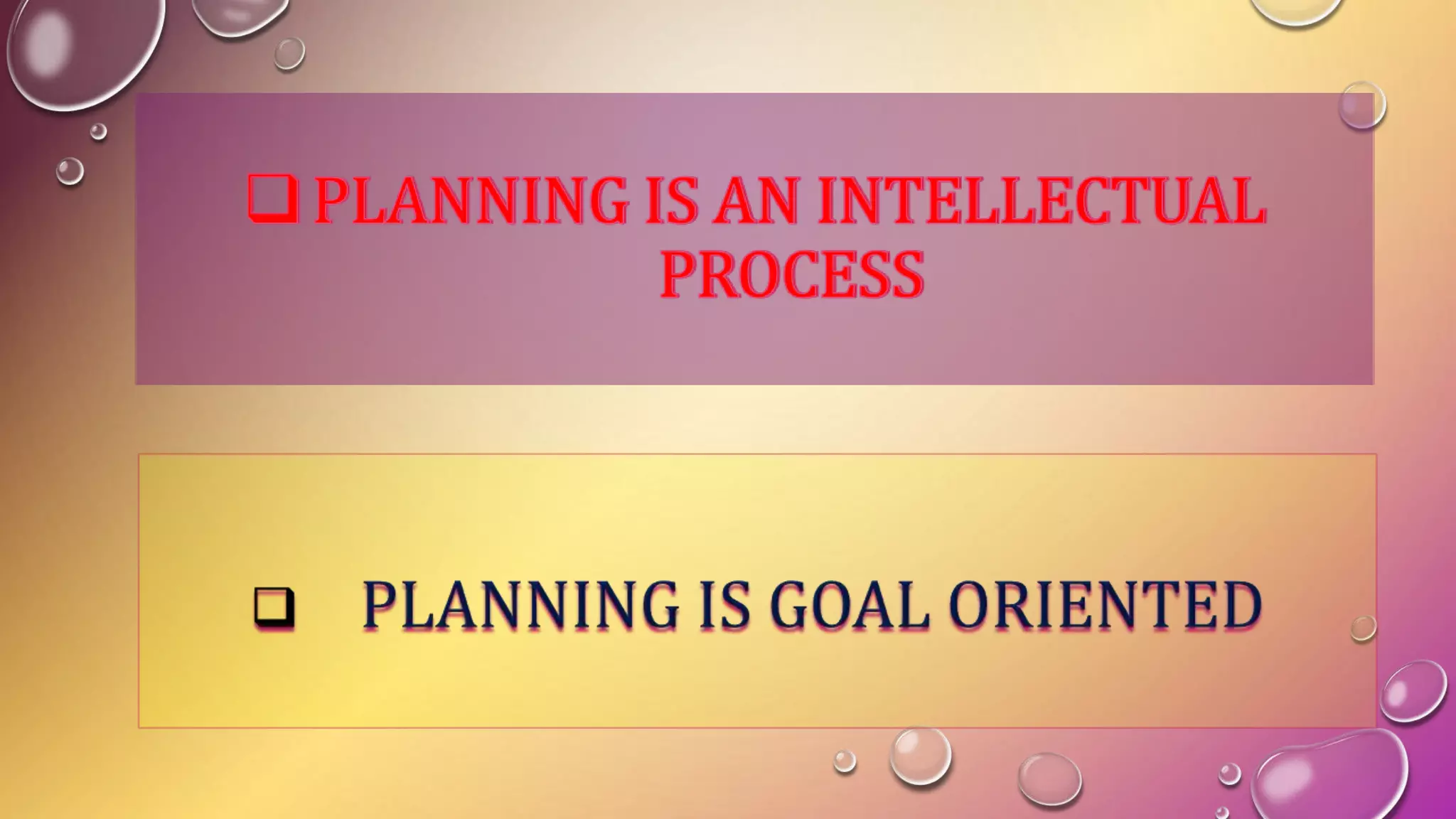 Features of planning | PPTX