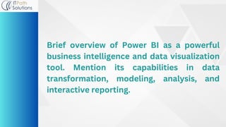 Features Of Power BI Solutions | PPT