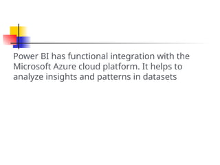 FEATURES OF POWER BI FOR FUTURE BUSINESS | PPT