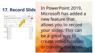 Features of powerpoint in presentation in Information Tech ology | PPTX