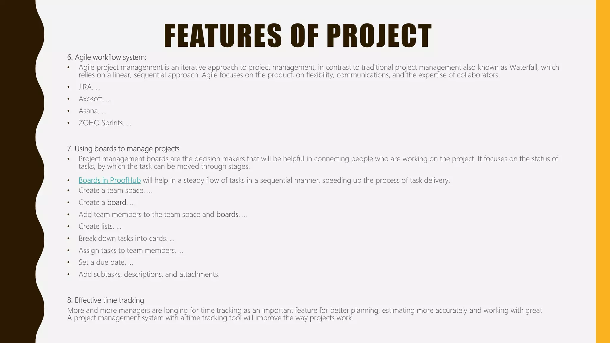 Features of project | PPTX