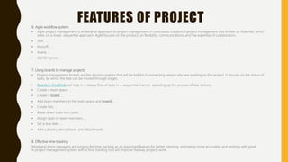 Features of project | PPTX