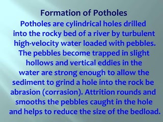 Features formed by a river systems | PPT