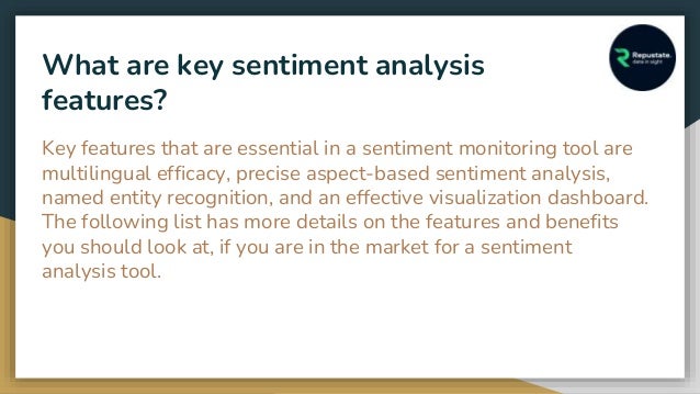 Features of sentiment analysis | PPTX